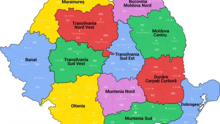 Reforma administrativ-teritorială: România se va împărți în 12 regiuni ...