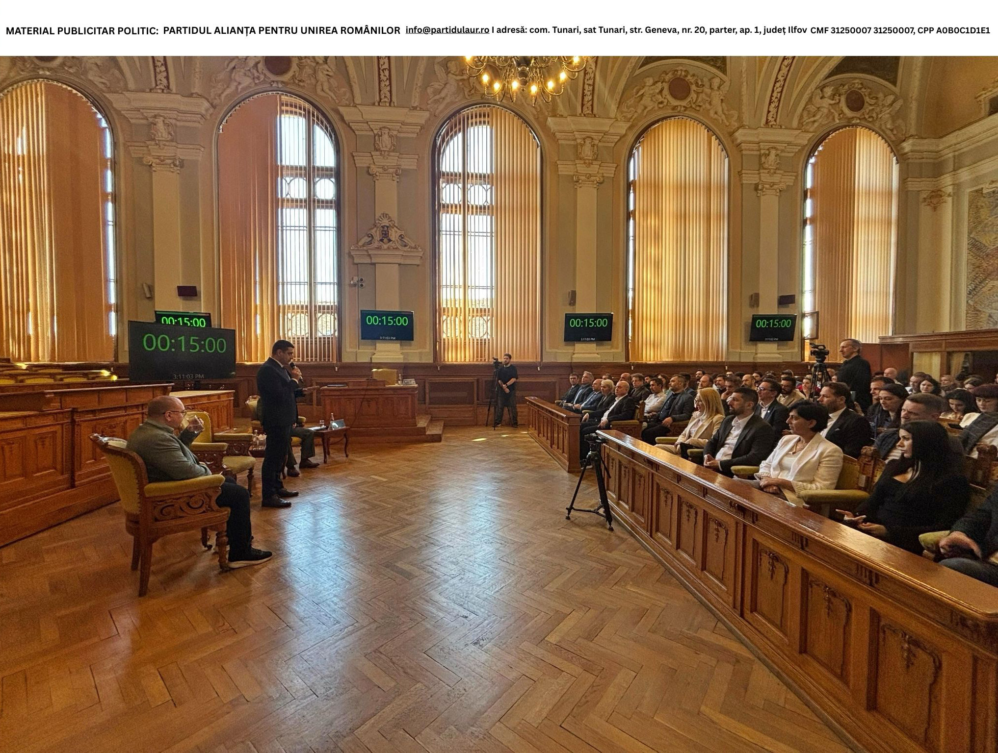 George Simion, prezent la dezbaterea de la Universitatea Babeș-Bolyai ...